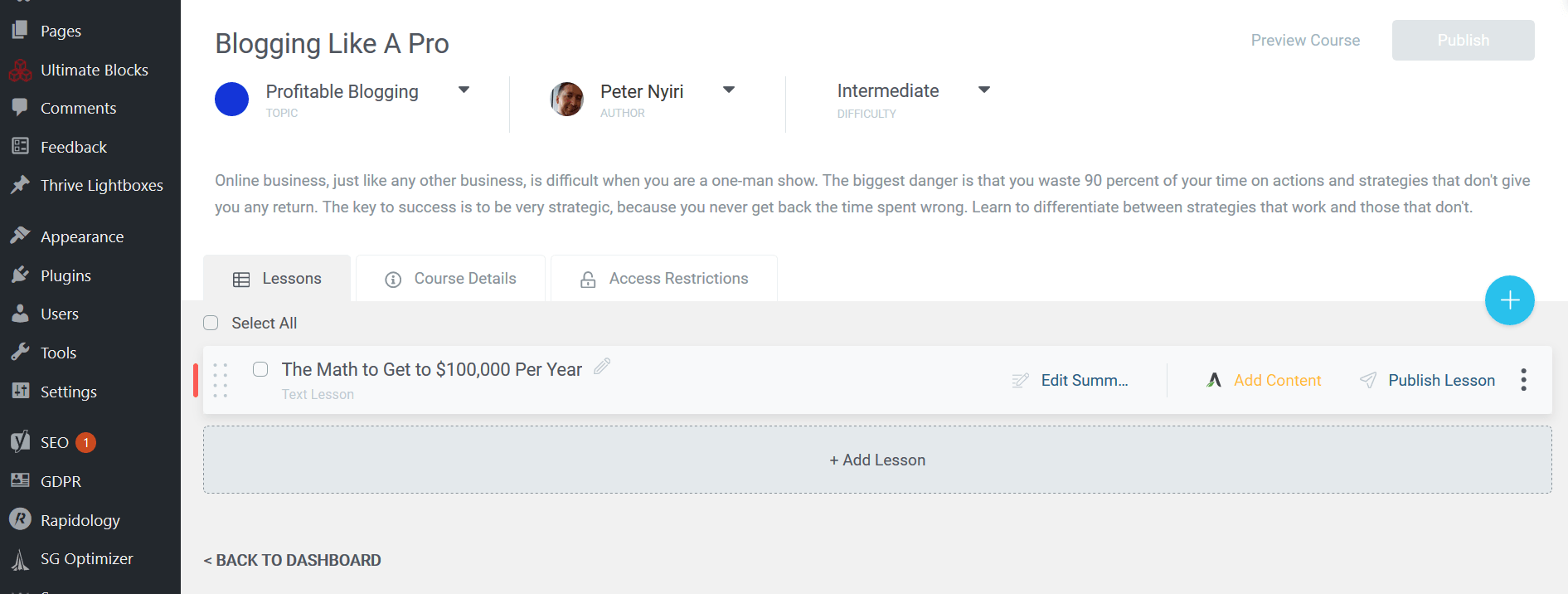 How to Easily Create A Course With WordPress: Ultimate Guide