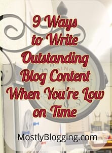 How to Write Rapid-Fire Blog Posts When You Don’t Have Time